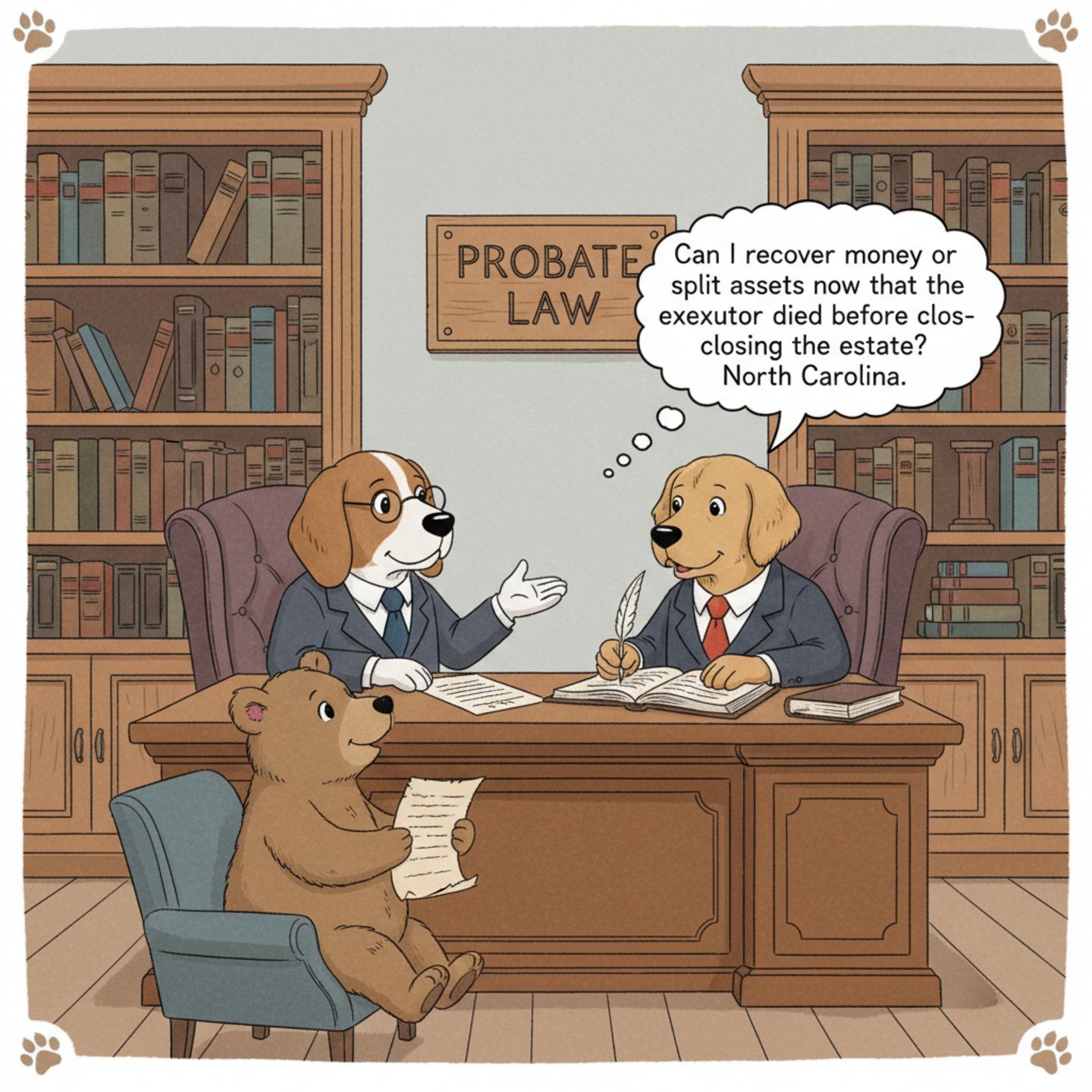 Can I recover money or split assets now that the executor died before ...
